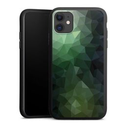 DeinDesign iPhone 11 Handy Premium Silikon H&uuml;lle Handyh&uuml;lle schwarz Case Tarnmuster Geometric Mosaic Silikon Premium Case