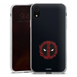 DeinDesign iPhone Xr Handy Silikon H&uuml;lle Case transparent Handyh&uuml;lle Logo Marvel Deadpool Silikon Case