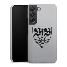 DeinDesign Galaxy S22 Handy Premium Case Smartphone Handyh&uuml;lle Schutzh&uuml;lle gl&auml;nzend Logo Official Licensed Product Vfb Stuttgart Premium Case