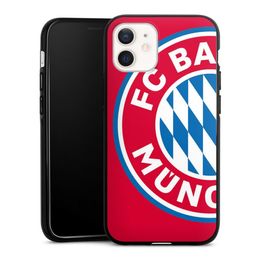 DeinDesign iPhone 12 Handy Silikon H&uuml;lle Case schwarz Handyh&uuml;lle Fcb Official Licensed Product Fc Bayern M&uuml;nchen