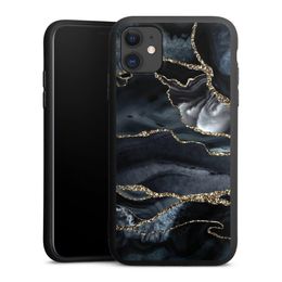DeinDesign iPhone 11 Handy Premium Silikon H&uuml;lle Handyh&uuml;lle schwarz Case Marble Glitzer Trends Silikon Premium Case