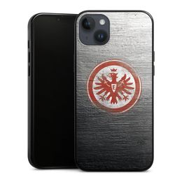 DeinDesign iPhone 14 Plus Handy Silikon H&uuml;lle Case schwarz Handyh&uuml;lle Eintracht Frankfurt Sge Logo