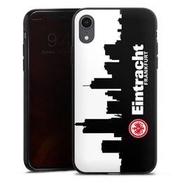 DeinDesign iPhone Xr Handy Silikon H&uuml;lle Case schwarz Handyh&uuml;lle Eintracht Frankfurt Sge Official Licensed Product
