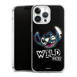 DeinDesign iPhone 14 Pro Max Handy Silikon H&uuml;lle Case transparent Handyh&uuml;lle Lilo & Stitch Disney Official Licensed Product Silikon Case