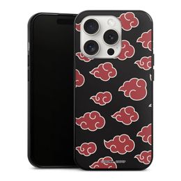 DeinDesign iPhone 15 Pro Handy Slim Case extra d&uuml;nn Silikon Handyh&uuml;lle schwarz H&uuml;lle Akatsuki Official Licensed Product Naruto Shippuden Silikon Slim Case