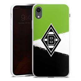 DeinDesign iPhone Xr Handy Silikon H&uuml;lle Case wei&szlig; Handyh&uuml;lle Borussia M&ouml;nchengladbach Bmg Official Licensed Product Silikon Case