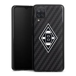 DeinDesign Galaxy A12 Handy Silikon H&uuml;lle Case schwarz Handyh&uuml;lle Gladbach Carbon Borussia M&ouml;nchengladbach