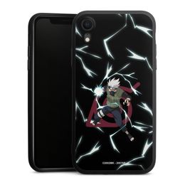 DeinDesign iPhone Xr Handy Premium Silikon H&uuml;lle Handyh&uuml;lle schwarz Case Naruto Shippuden Official Licensed Product Kakashi Silikon Premium Case