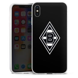 DeinDesign iPhone Xs Max Handy Silikon H&uuml;lle Case transparent Handyh&uuml;lle Borussia M&ouml;nchengladbach Gladbach Coat Of Arms Silikon Case