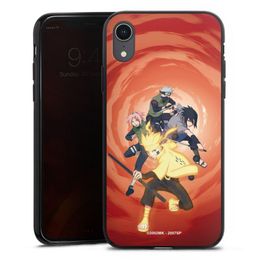 DeinDesign iPhone Xr Handy Silikon H&uuml;lle Case schwarz Handyh&uuml;lle Naruto Shippuden Sasuke Sakura