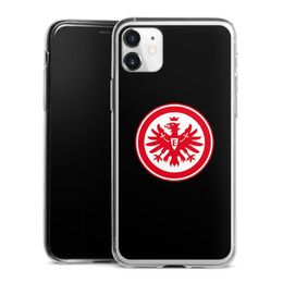 DeinDesign iPhone 11 Handy Slim Case Silikon Handyh&uuml;lle transparent H&uuml;lle extra d&uuml;nn Eintracht Frankfurt Sge Eagle Silikon Slim Case