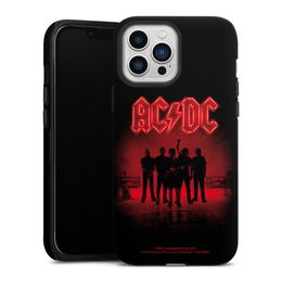 DeinDesign iPhone 13 Pro Max Handy Panzer Handyh&uuml;lle robuste Outdoor H&uuml;lle Schutzh&uuml;lle matt Band Acdc Official Licensed Product Tough Case