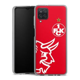 DeinDesign Galaxy A12 Handy Silikon H&uuml;lle Case transparent Handyh&uuml;lle Star Devil 1. Fc Kaiserslautern Silikon Case