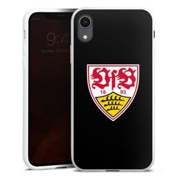 DeinDesign iPhone Xr Handy Silikon H&uuml;lle Case wei&szlig; Handyh&uuml;lle Vfb Stuttgart Coat Of Arms Official Licensed Product Silikon Case