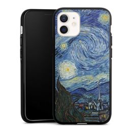DeinDesign iPhone 12 mini Handy Silikon H&uuml;lle Case schwarz Handyh&uuml;lle The Starry Night Kunst