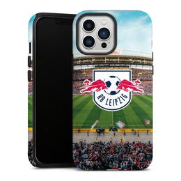 DeinDesign iPhone 13 Pro Max Handy Panzer Handyh&uuml;lle robuste Outdoor H&uuml;lle Schutzh&uuml;lle matt Stadium Rb Leipzig Official Licensed Product Tough Case