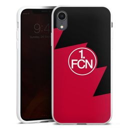 DeinDesign iPhone Xr Handy Silikon H&uuml;lle Case wei&szlig; Handyh&uuml;lle 1. Fcn 1. Fc N&uuml;rnberg Merchandise Silikon Case