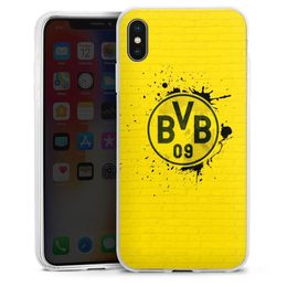 DeinDesign iPhone Xs Max Handy Silikon H&uuml;lle Case transparent Handyh&uuml;lle Official Licensed Product Bvb Borussia Dortmund Silikon Case