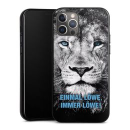 DeinDesign iPhone 12 Pro Handy Silikon H&uuml;lle Case schwarz Handyh&uuml;lle Tsv 1860 M&uuml;nchen Lion Official Licensed Product