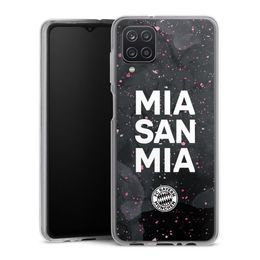 DeinDesign Galaxy A12 Handy Silikon H&uuml;lle Case transparent Handyh&uuml;lle Fc Bayern M&uuml;nchen Girl Style Mia San Mia Silikon Case