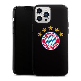 DeinDesign iPhone 13 Pro Max Handy Silikon H&uuml;lle Case schwarz Handyh&uuml;lle Star Fcb Fc Bayern M&uuml;nchen