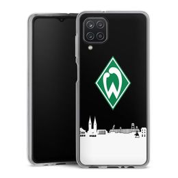 DeinDesign Galaxy A12 Handy Silikon H&uuml;lle Case transparent Handyh&uuml;lle Skyline Sv Werder Bremen Official Licensed Product Silikon Case