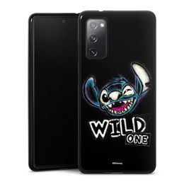 DeinDesign Galaxy S20 FE Handy Silikon H&uuml;lle Case schwarz Handyh&uuml;lle Lilo & Stitch Official Licensed Product Disney