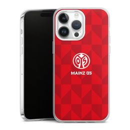 DeinDesign iPhone 14 Pro Max Handy Silikon H&uuml;lle Case transparent Handyh&uuml;lle Mainz 05 Official Licensed Product Merchandise Silikon Case