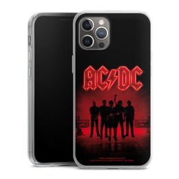 DeinDesign iPhone 12 Pro Max Handy Silikon H&uuml;lle Case transparent Handyh&uuml;lle Band Acdc Official Licensed Product Silikon Case