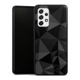 DeinDesign Galaxy A53 5G Handy Silikon H&uuml;lle Case schwarz Handyh&uuml;lle Muster Geometric Abstract