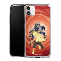 DeinDesign iPhone 11 Handy Slim Case Silikon Handyh&uuml;lle transparent H&uuml;lle extra d&uuml;nn Sasuke Naruto Shippuden Sakura Silikon Slim Case