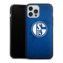 DeinDesign iPhone 13 Pro Max Handy Silikon H&uuml;lle Case schwarz Handyh&uuml;lle Official Licensed Product Fc Schalke 04 Schalke 04