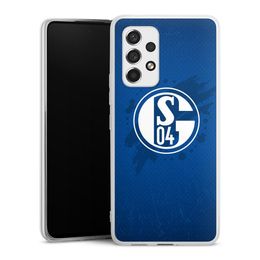 DeinDesign Galaxy A53 5G Handy Silikon H&uuml;lle Case transparent Handyh&uuml;lle Fc Schalke 04 Official Licensed Product Silikon Case