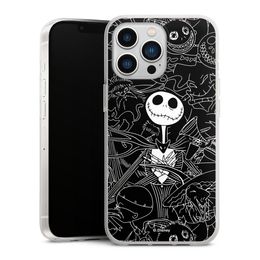 DeinDesign iPhone 13 Pro Handy Silikon H&uuml;lle Case transparent Handyh&uuml;lle Disney Nightmare Before Christmas Halloween Silikon Case