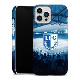 DeinDesign iPhone 13 Pro Max Handy Premium Case Smartphone Handyh&uuml;lle Schutzh&uuml;lle matt Stadium 1. Fcm 1. Fc Magdeburg Premium Case