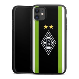 DeinDesign iPhone 11 Handy Premium Silikon H&uuml;lle Handyh&uuml;lle schwarz Case Logo Gladbach Borussia M&ouml;nchengladbach Silikon Premium Case