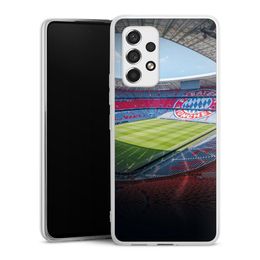 DeinDesign Galaxy A53 5G Handy Silikon H&uuml;lle Case transparent Handyh&uuml;lle Fc Bayern M&uuml;nchen Stadium Fcb Silikon Case