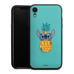 DeinDesign iPhone Xr Handy Premium Silikon H&uuml;lle Handyh&uuml;lle schwarz Case Disney Lilo & Stitch Pineapple Silikon Premium Case