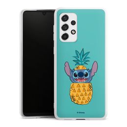 DeinDesign Galaxy A33 5G Handy Silikon H&uuml;lle Case transparent Handyh&uuml;lle Pineapple Lilo & Stitch Disney Silikon Case