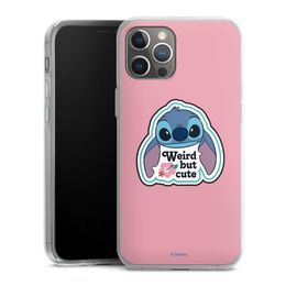 DeinDesign iPhone 12 Pro Max Handy Silikon H&uuml;lle Case transparent Handyh&uuml;lle Lilo & Stitch Disney Sayings Silikon Case