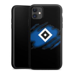 DeinDesign iPhone 11 Handy Premium Silikon H&uuml;lle Handyh&uuml;lle schwarz Case Official Licensed Product Hsv Hamburger Sv Silikon Premium Case