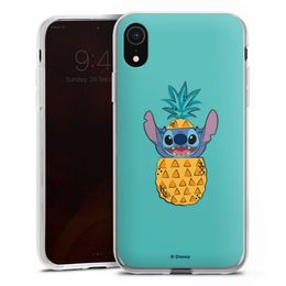 DeinDesign iPhone Xr Handy Silikon H&uuml;lle Case transparent Handyh&uuml;lle Disney Lilo & Stitch Pineapple Silikon Case