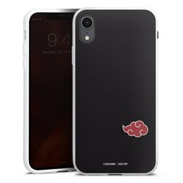 DeinDesign iPhone Xr Handy Silikon H&uuml;lle Case wei&szlig; Handyh&uuml;lle Naruto Shippuden Akatsuki Official Licensed Product Silikon Case
