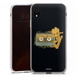 DeinDesign iPhone Xr Handy Silikon H&uuml;lle Case transparent Handyh&uuml;lle Guardians Of The Galaxy Groot Marvel Silikon Case