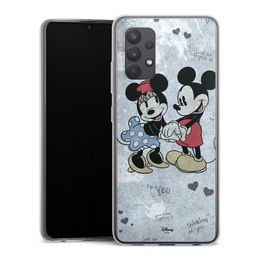 DeinDesign Galaxy A32 4G Handy Silikon H&uuml;lle Case transparent Handyh&uuml;lle Vintage Disney Silikon Case