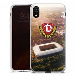 DeinDesign iPhone Xr Handy Silikon H&uuml;lle Case transparent Handyh&uuml;lle Sgd Sg Dynamo Dresden Stadium Silikon Case
