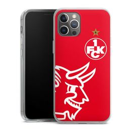 DeinDesign iPhone 12 Pro Max Handy Silikon H&uuml;lle Case transparent Handyh&uuml;lle Devil Star 1. Fc Kaiserslautern Silikon Case