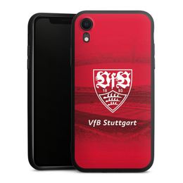 DeinDesign iPhone Xr Handy Premium Silikon H&uuml;lle Handyh&uuml;lle schwarz Case Stadium Official Licensed Product Vfb Stuttgart Silikon Premium Case