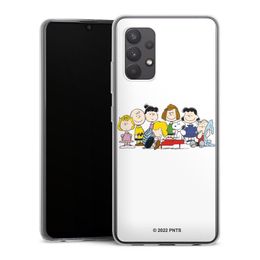 DeinDesign Galaxy A32 4G Handy Silikon H&uuml;lle Case transparent Handyh&uuml;lle Peanuts Kindheit Merchandise Silikon Case