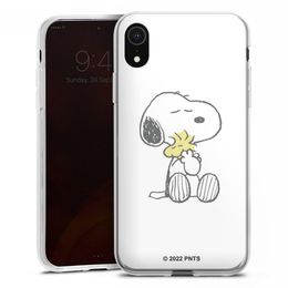 DeinDesign iPhone Xr Handy Silikon H&uuml;lle Case transparent Handyh&uuml;lle Snoopy Love Peanuts Silikon Case